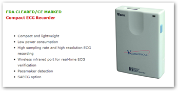 Vasomedical Combined ECG Holter, Ambulatory Blood Pressure/Software ...
